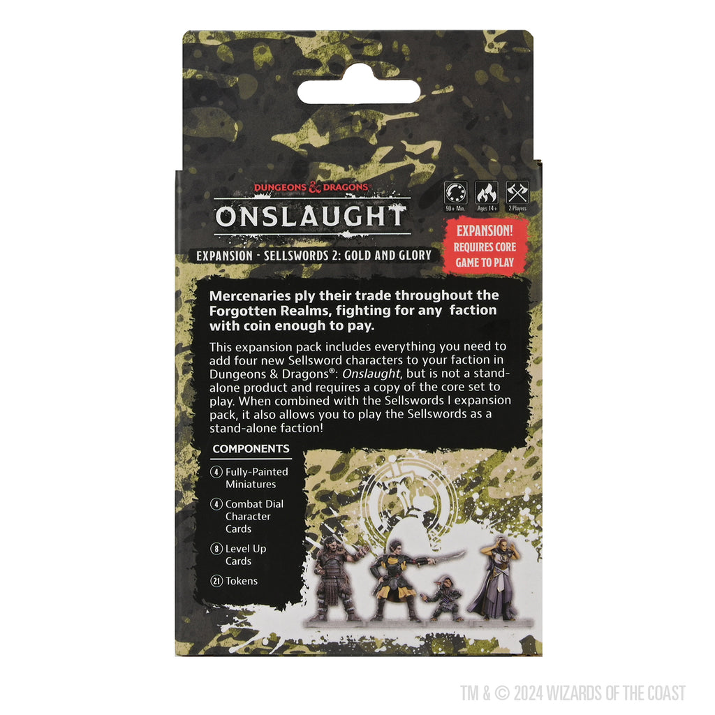 Dungeons & Dragons Onslaught: Expansion - Sellswords 2 - Gold and Glor ...