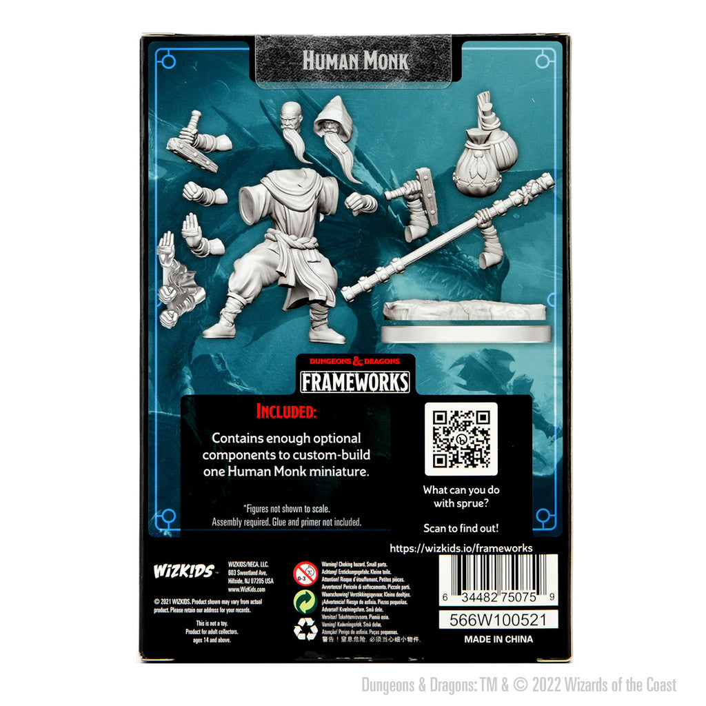 D&D Frameworks: Human Monk Male - Unpainted and Unassembled – Shop ...