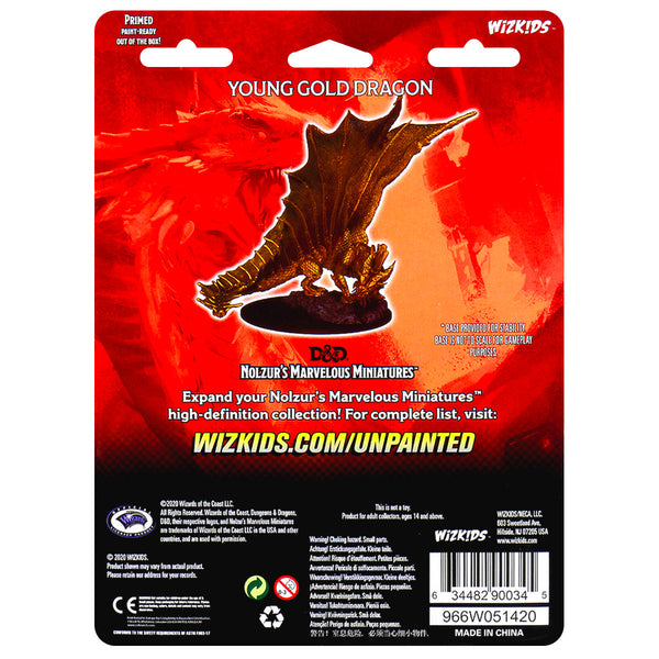 D&D Nolzur's Marvelous Miniatures: Young Gold Dragon – Shop Dungeon ...